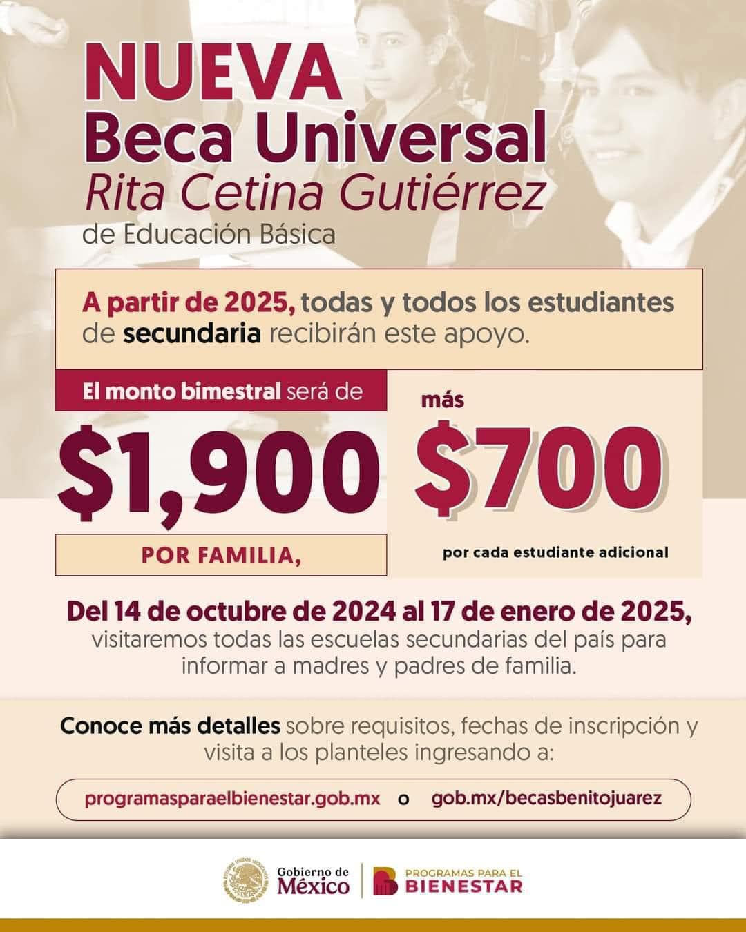 Inició el registro de la beca universal “Rita Cetina” - Plaza Juarez