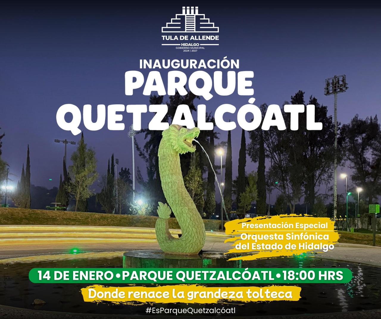 Inauguración del Nuevo Parque Quetzalcóatl - Plaza Juarez